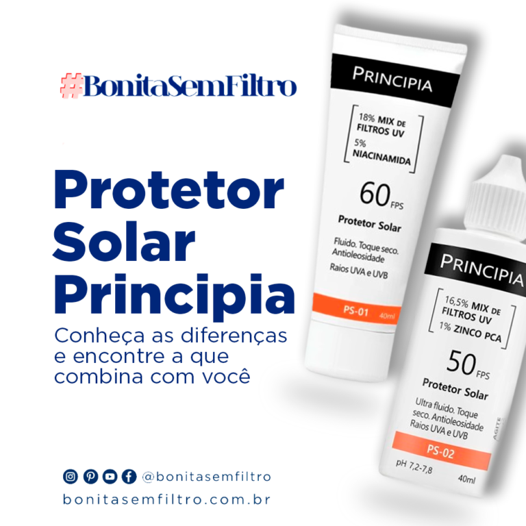 Protetor solar Principia: conheça a diferença entre o PS-01 e PS-02 ...